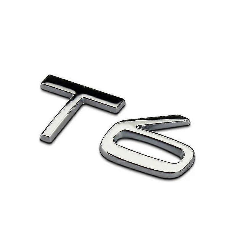 3d Metal Silver Logo Awd T5 T6 Emblem Car Trunk Decal For Volvo Awd T5 T6 Sticker Accessories ...