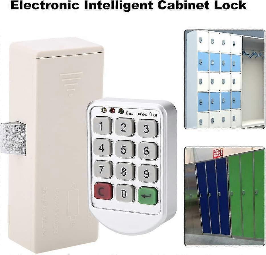 Intelligent digital password Drawer lock key Electronic cabinet door ...