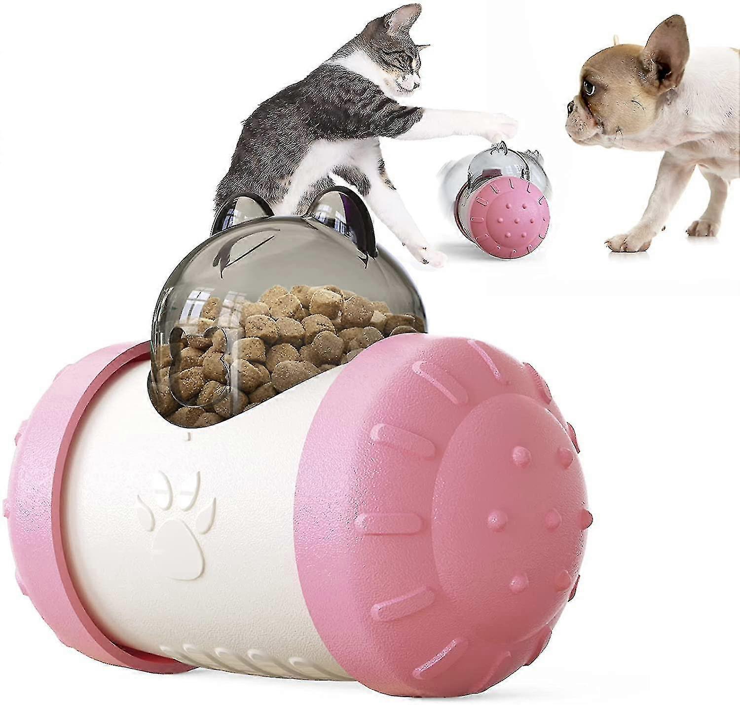 Interactive Cat Toy, Roc Dog Snack Dispenser, 2 In 1 Cat Toy ...