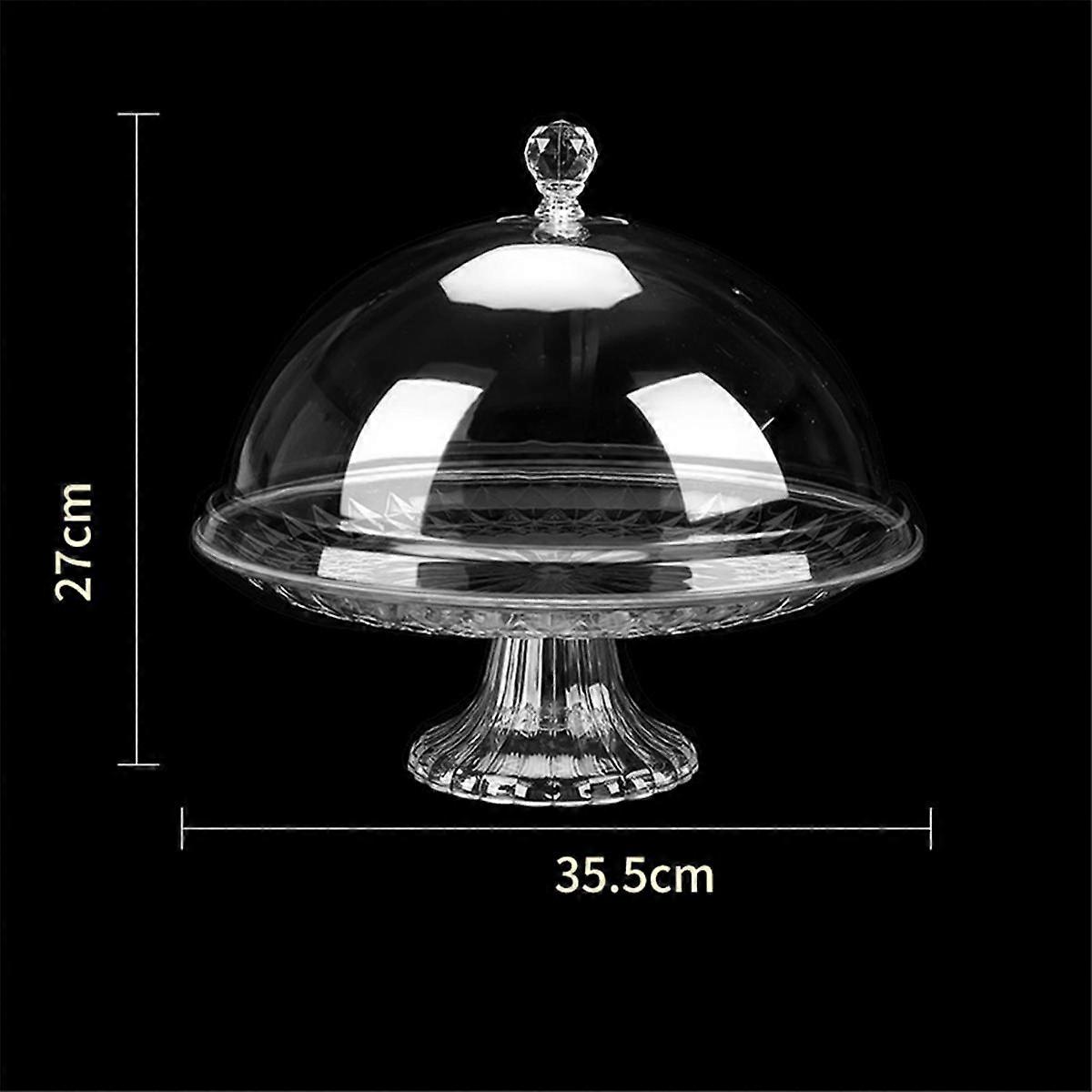 Cake Tray with Lid Cake Tray Portable Dustproof Cake Stand A | Fruugo UK