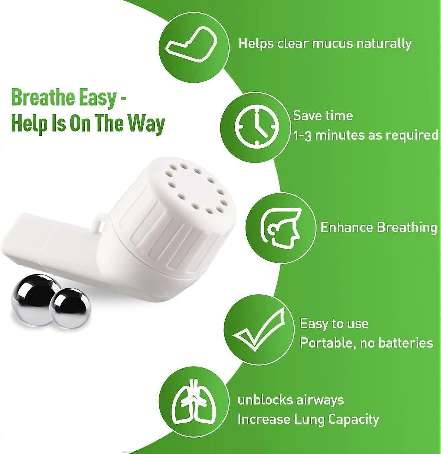 Lung Exerciser & Mucus Remover - Naturally Clear Mucus with The ...