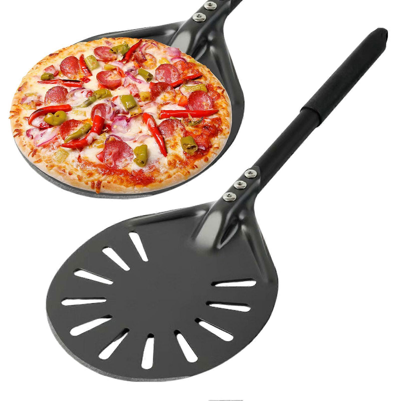 6-Inch Round Pizza Turning Peel Long Handle Non-stick Lightweight ...
