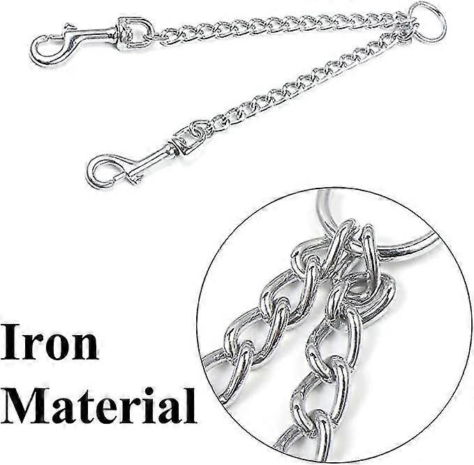 Metal Double Dog Leash Connector Extension Dog Double Leash Pet Safety ...