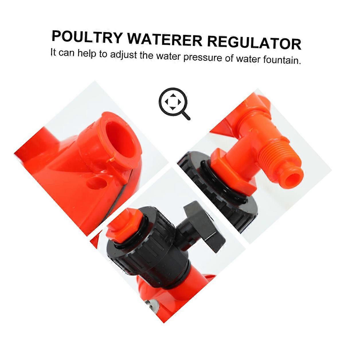 Regulator Water Line Pressure Regulating Valve Poultry Water Fountain ...
