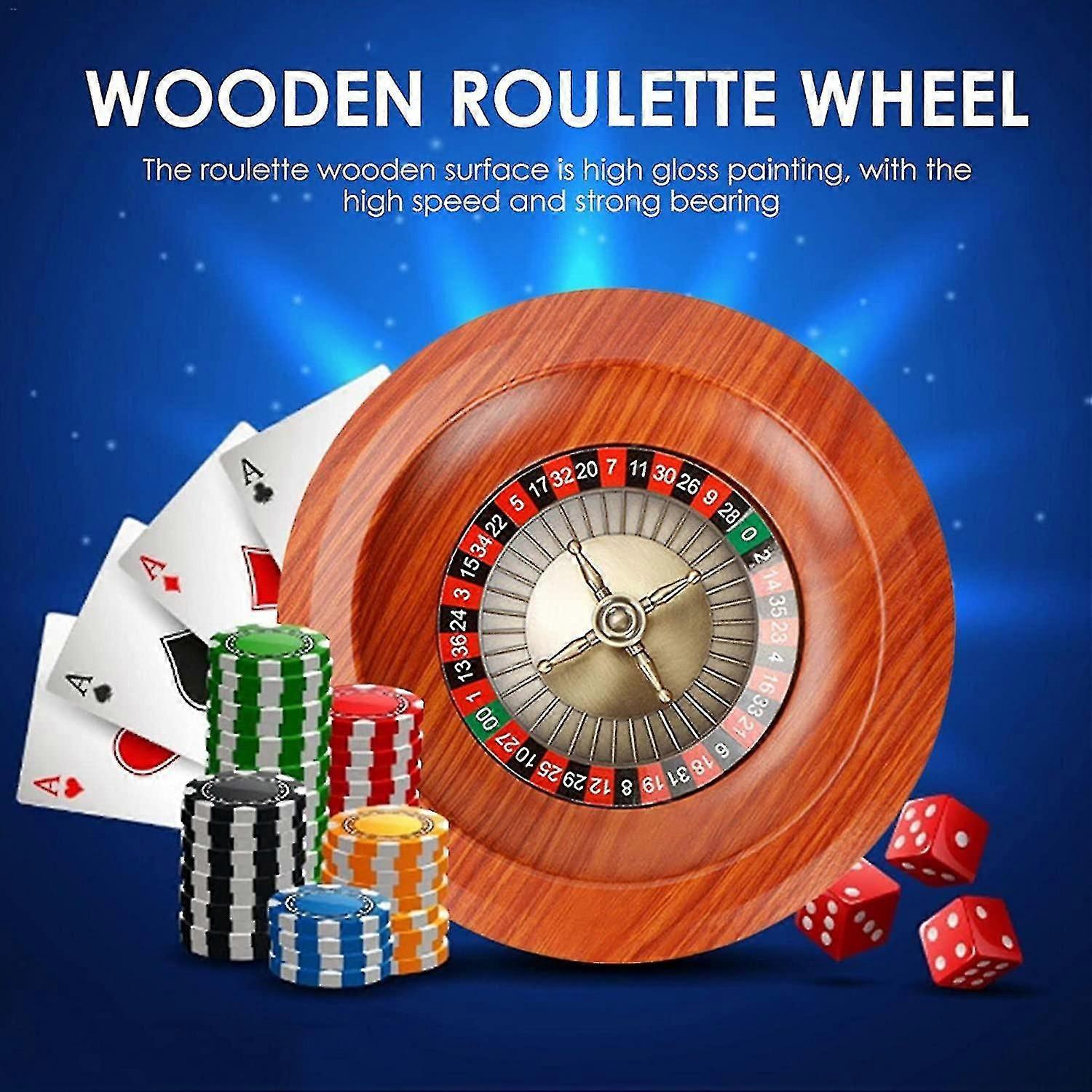 12 Inch Roulette Wheel Set | Wooden Roulette Wheel Game | Russian ...
