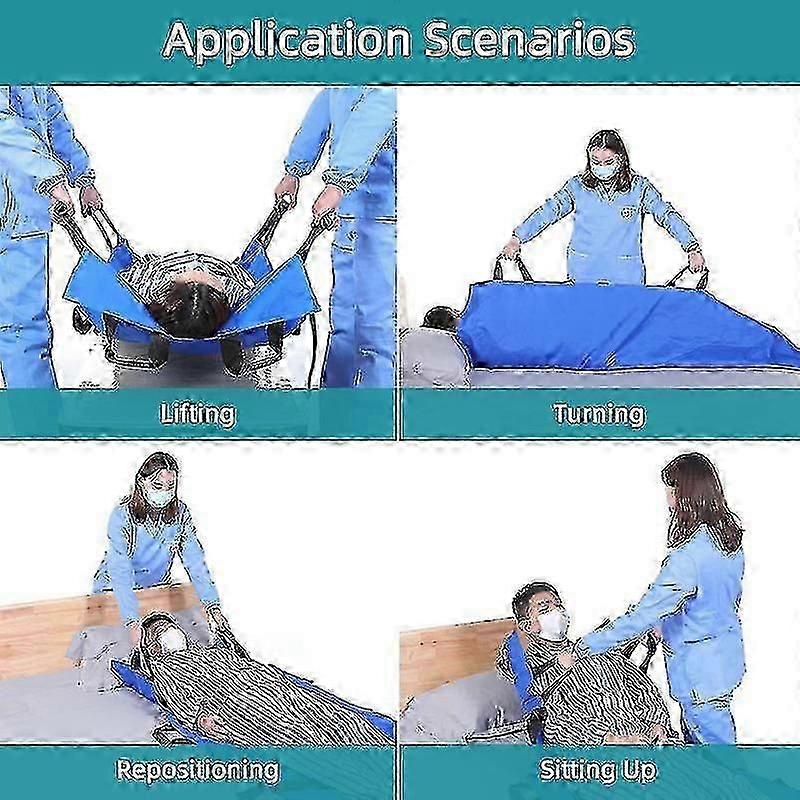 Positioning Bed Pad with Reinforced Handles, Slide Sheets for Moving ...