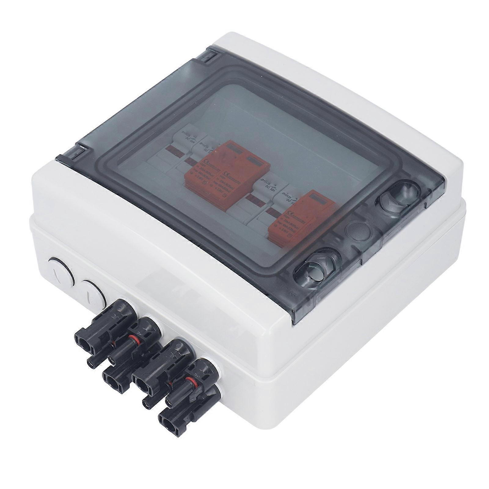 Solar Combiner Box 4 String IP65 Waterproof PV Combiner Box with Surge ...