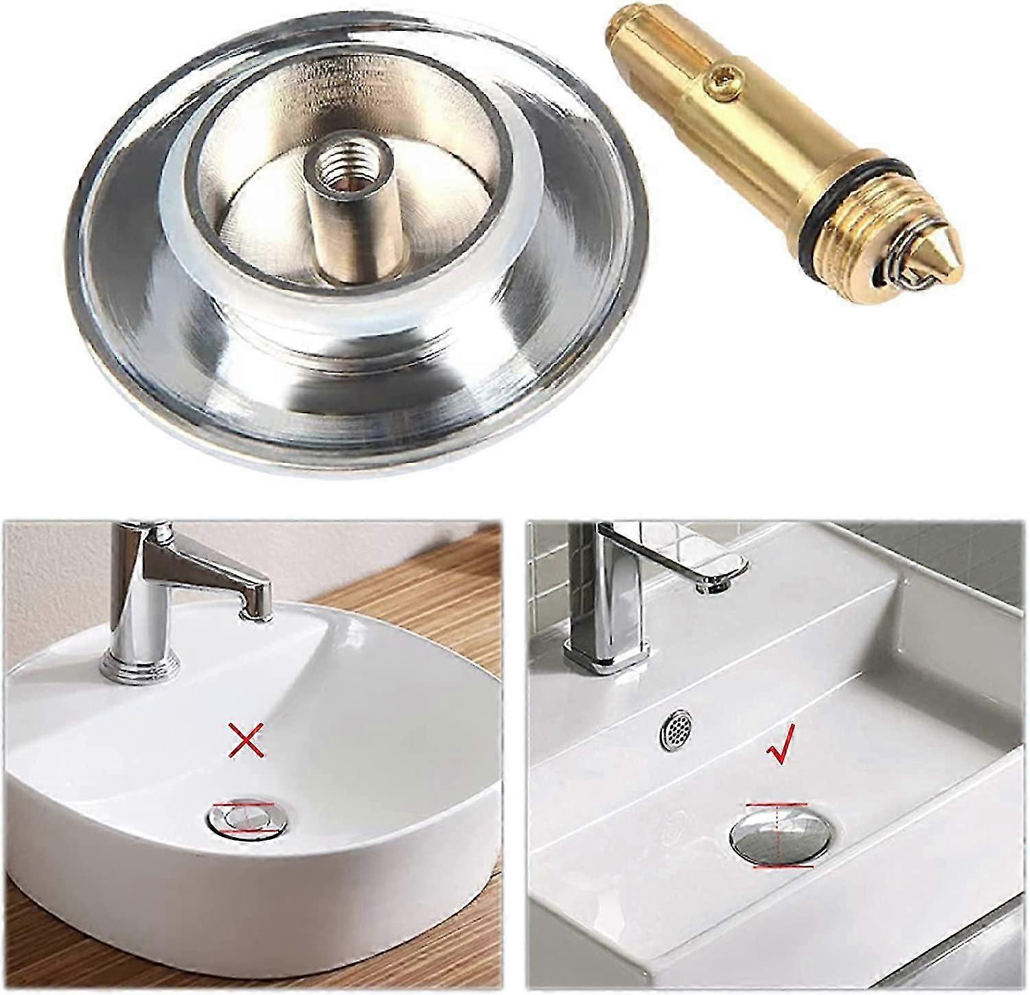 Sink Plug Universal Bathtub Drain Plug Metal 66mm,Made of Hardened ...