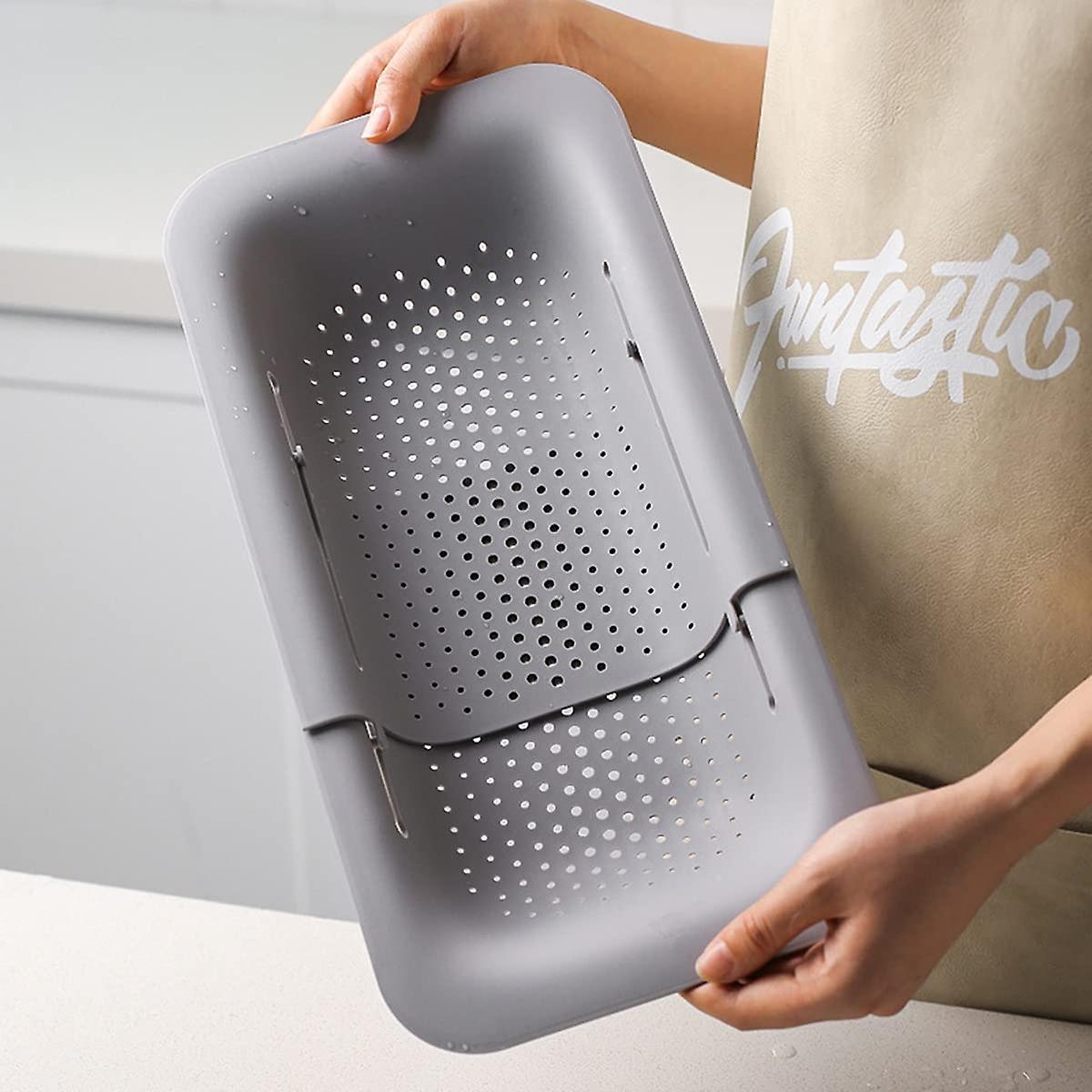 Collapsible Sink Colanders and Strainers Basket Over the Sink Colander ...