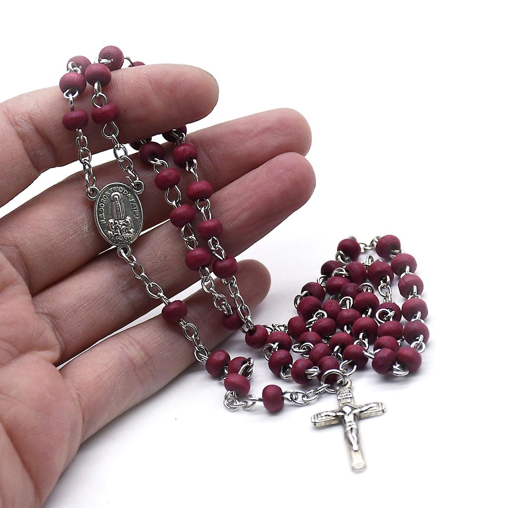 For Cross Rosary Necklace Kit Jesus Catholic Sacred Ornament Neck ...