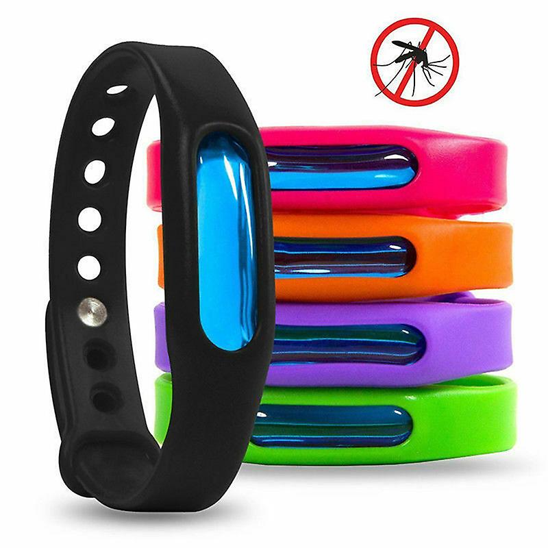 5Pcs Anti Mosquito Insect & Bug Repellent Bracelet Bands Silicone ...