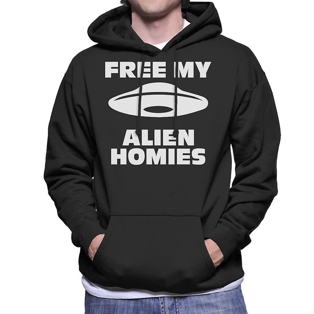 Storm Area 51 Free My Alien Homies Men's Hooded Sweatshirt | Fruugo UK