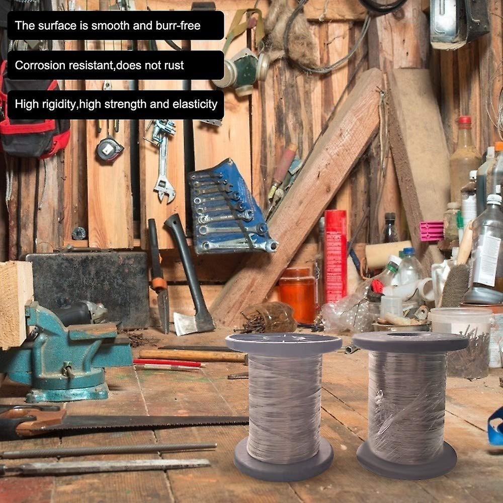 304 Stainless Steel Wire, 0.8mm 100m Hard Wire Sculpting Wire Artistic ...