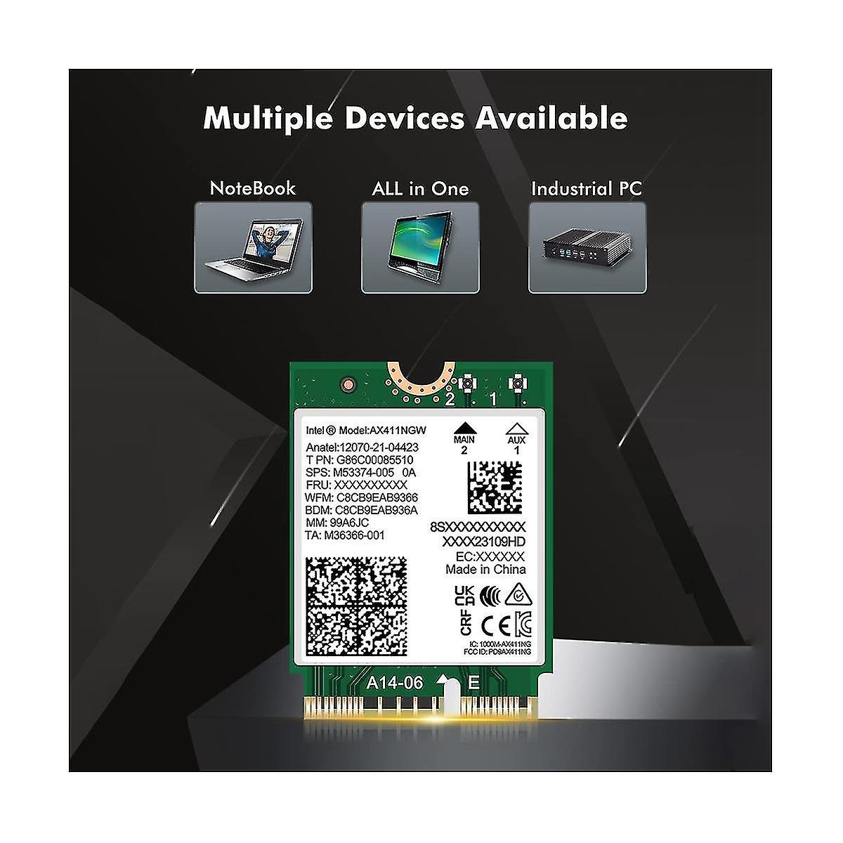 compatible Ax411 Wifi Card Wifi 6e Cnvio2 Bluetooth 5.3 -band 5374mbps ...