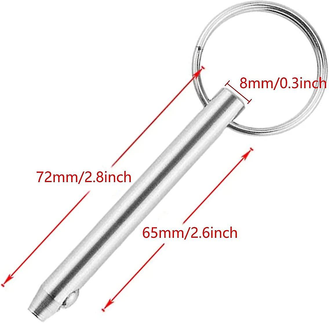 4 Pcs Quick Release Pins Stainless Steel Marine Quick Release Pins With ...