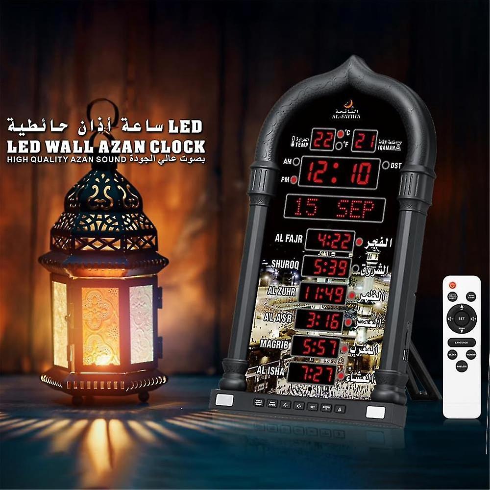 Azan Clock, Led Muslim Prayer Clock, Athan Wall Clock, Read Home/office ...