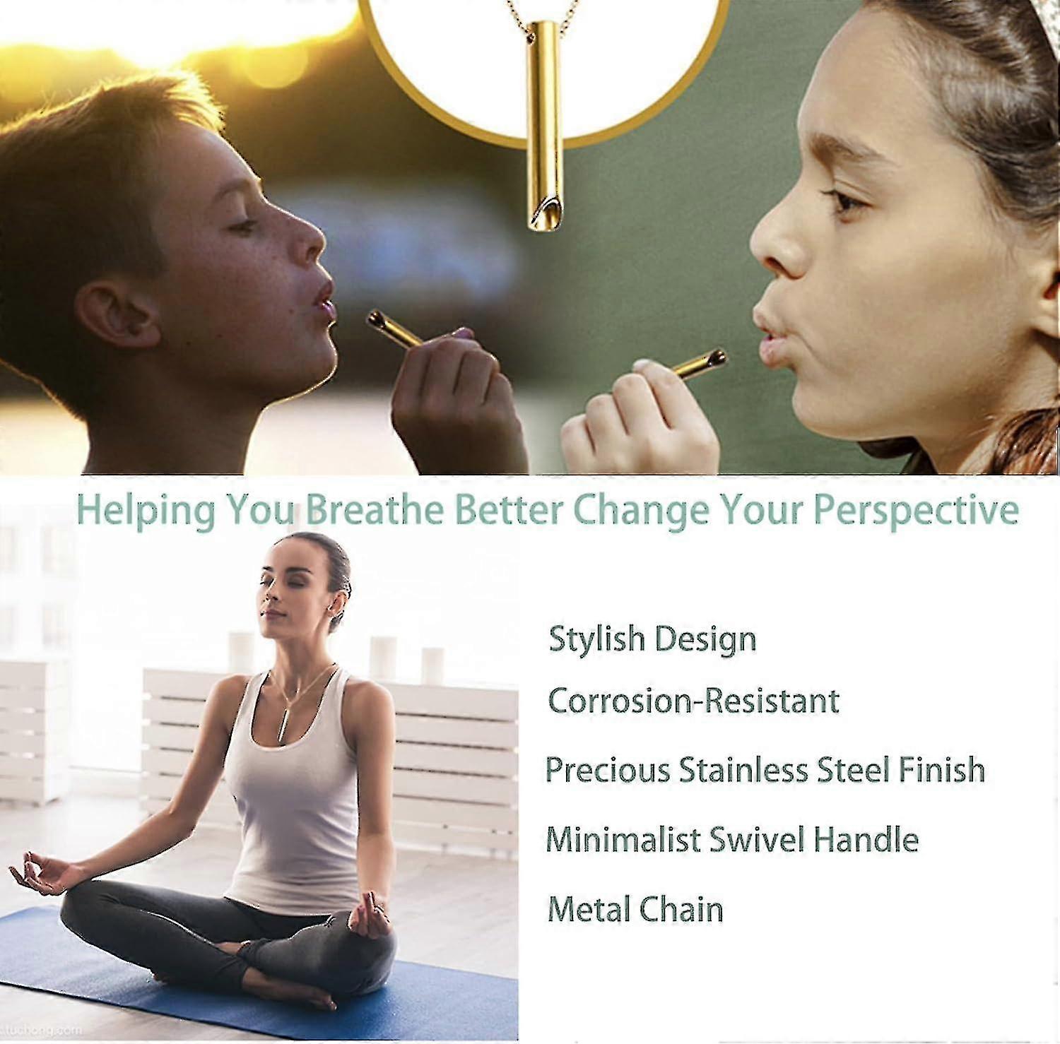 Stop Smoking Necklace, Anxiety Relief Breathing Necklace, Breathing ...