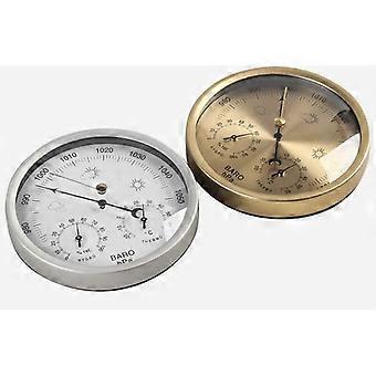 Barometer, weather station with barometer and thermometer, three-piece ...