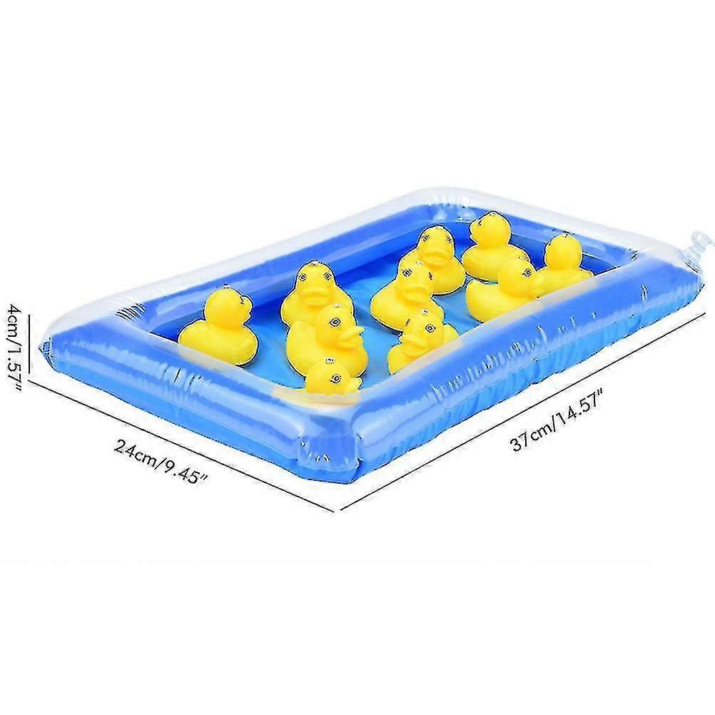 Pool Duck Fishing Toys Games Magnetic Floating Toy Inflatable Pond ...