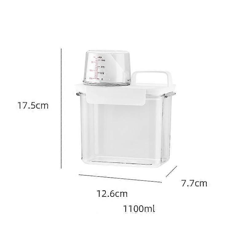 1-2l úložný box na prací prášek plastový kbelík s víkem domácí ...