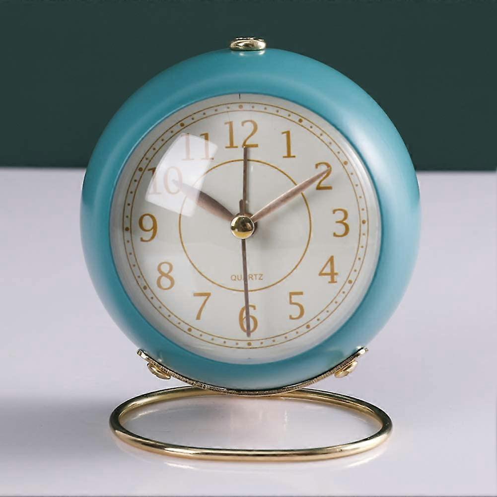 Small Table Clocks, Classic Non-Ticking Tabletop Alarm Clock with ...
