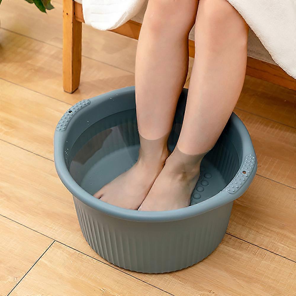 Plastic Foot Basin Foot Bath Wash Bucket and Foot Massage Sturdy Foot ...