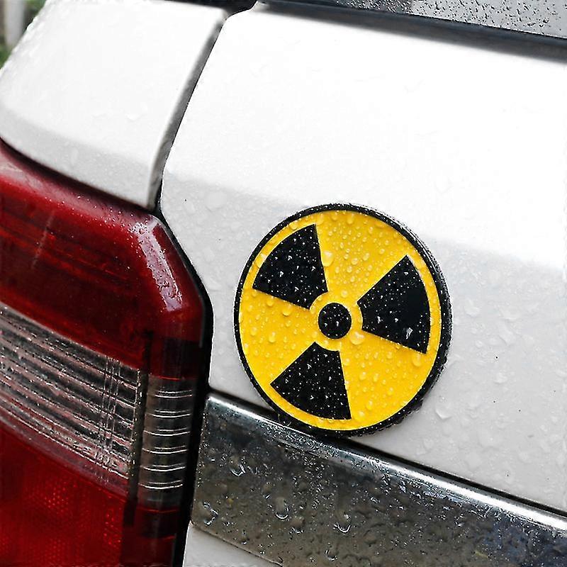 Nuclear Radiation Sign Car Sticker Badge 3d Metal Symbol Emblem Warning ...