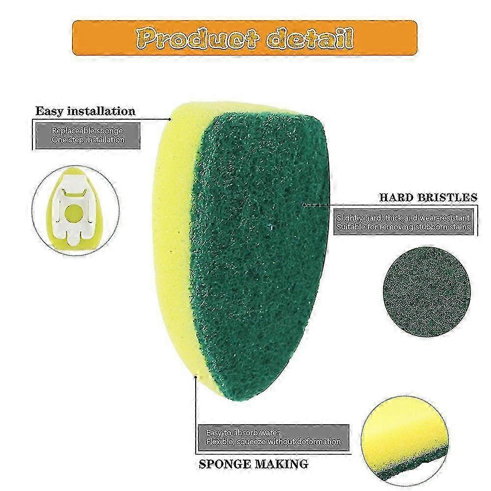 Heavy-duty Dish-washing Stick Sponge, Dish-washing Sponge With Handle ...