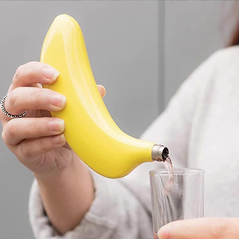 Banana Liquor And Alcohol, Tropical Fruit Novelty Flask With Screw Top ...