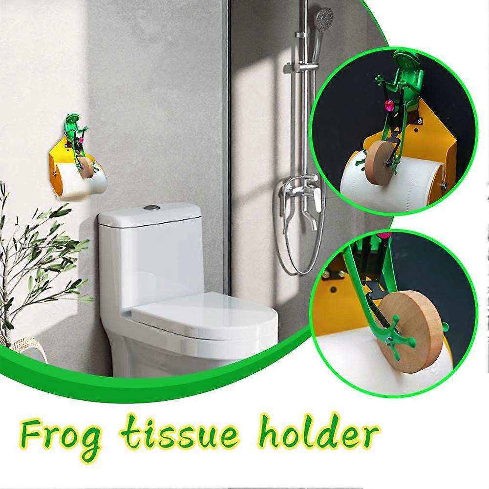 Frog Tissue Hold Creative Toilet Paper Holder Wall Mounted | Fruugo UK