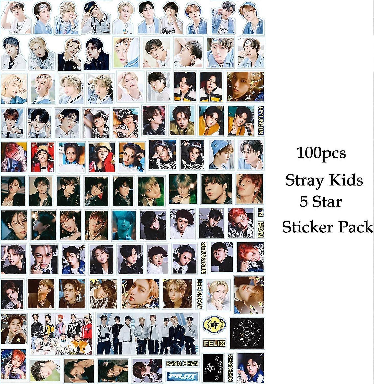 100pcs Stray Kids 5-Star Sticker Stray Kids 5-Star Sticker Pack Kpop ...