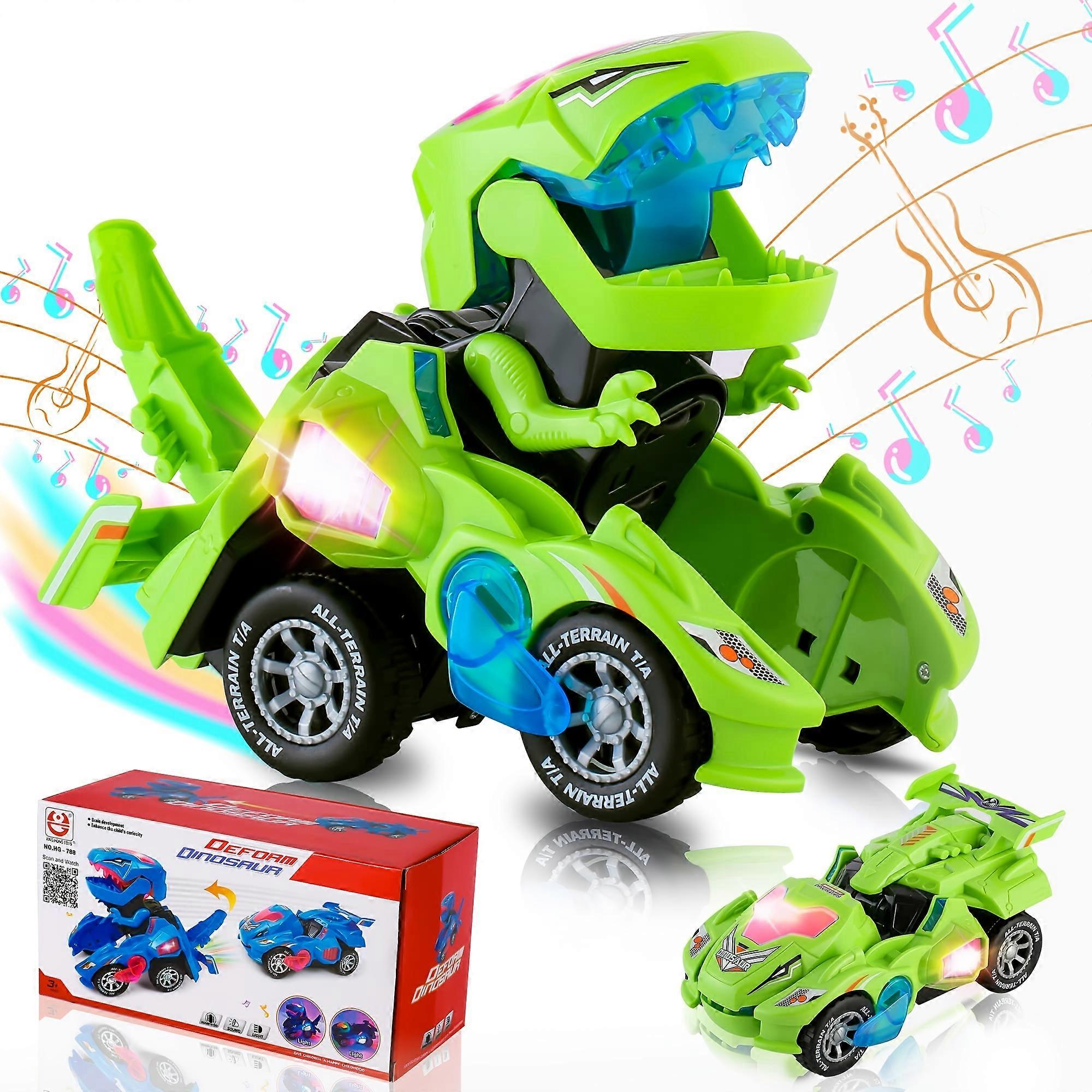Transforming Dinosaur Chariot Children's Universal Toy Car Electric ...