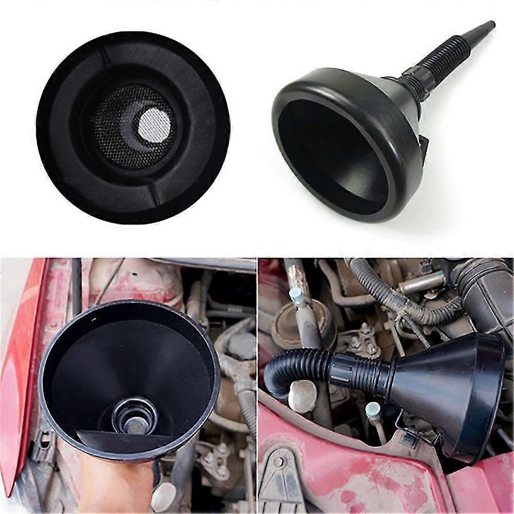 Fuel Oil Funnel Wide Mouth Flexible Automotive Funnel with Filter Mesh ...