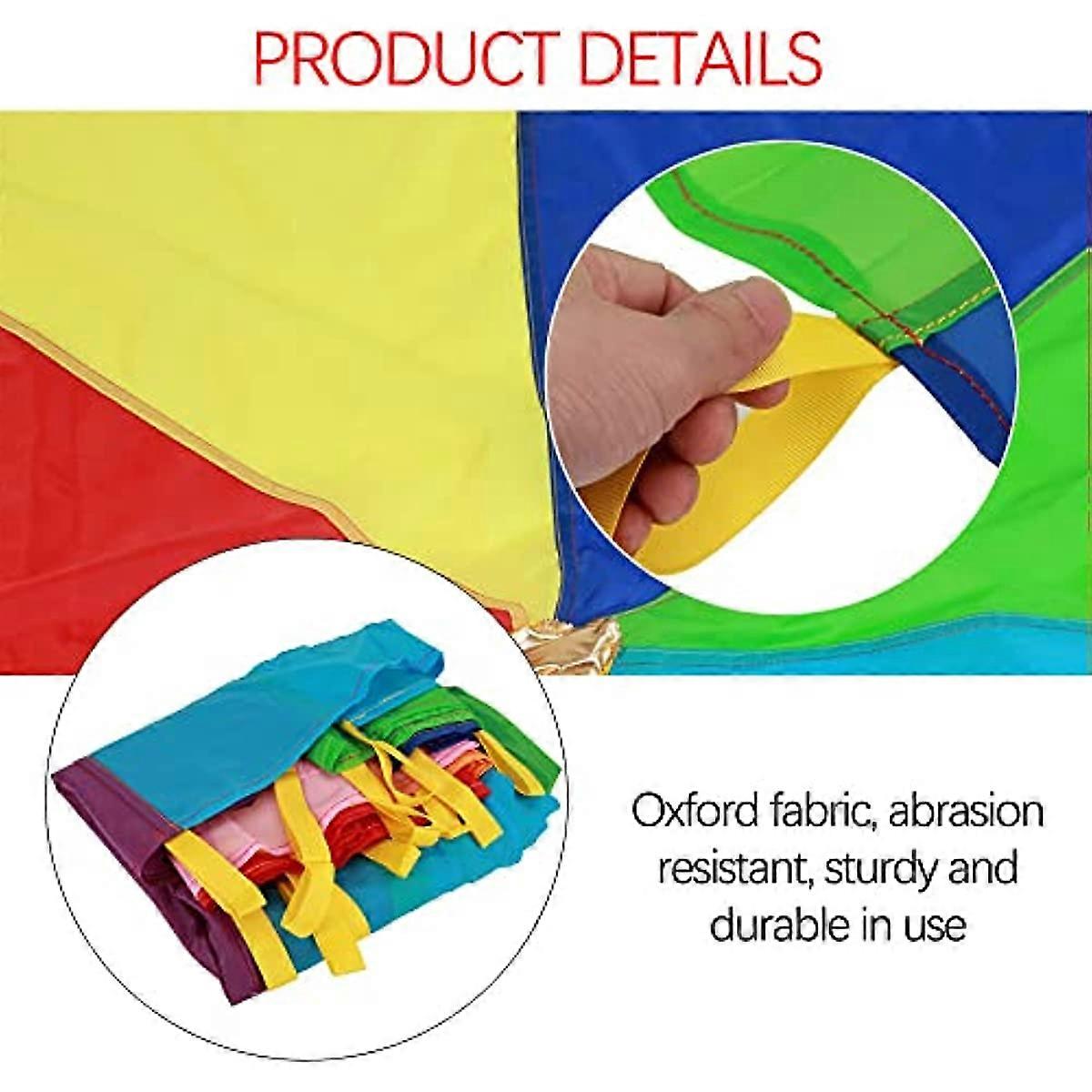 Kids Play Parachute Parachute for Kids Play Tent Parachute 65ft with 8 ...
