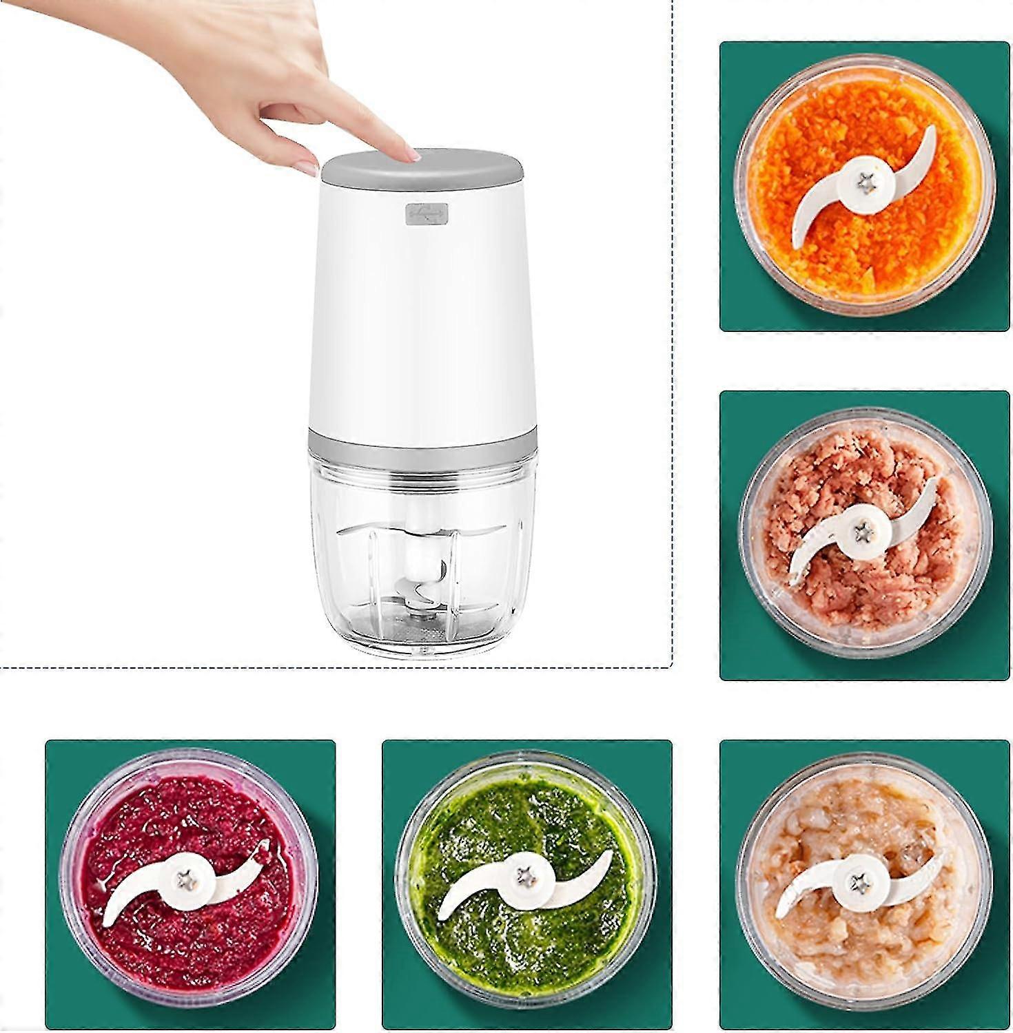Mini Blenders For Baby, Mini Food Processor, 300ml Baby Blender, Mini Electric Chopper, Mini ...