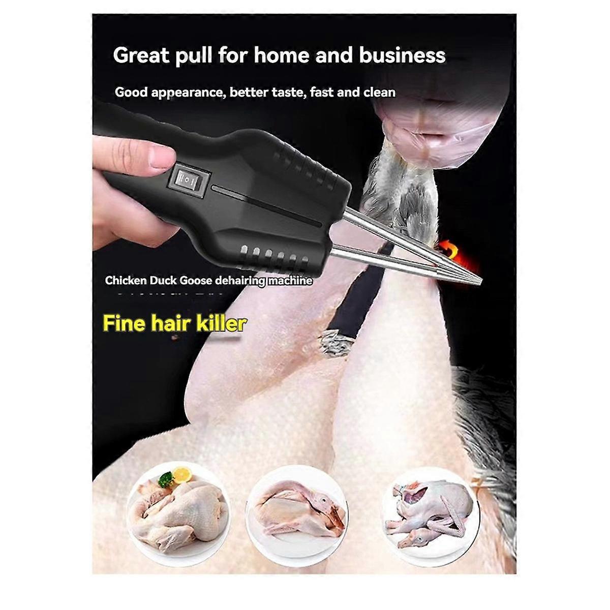 750W Plucker Duck Feathers Electric de-Trimming Steak Killing Ducks Poultry Dehairing Machine ...