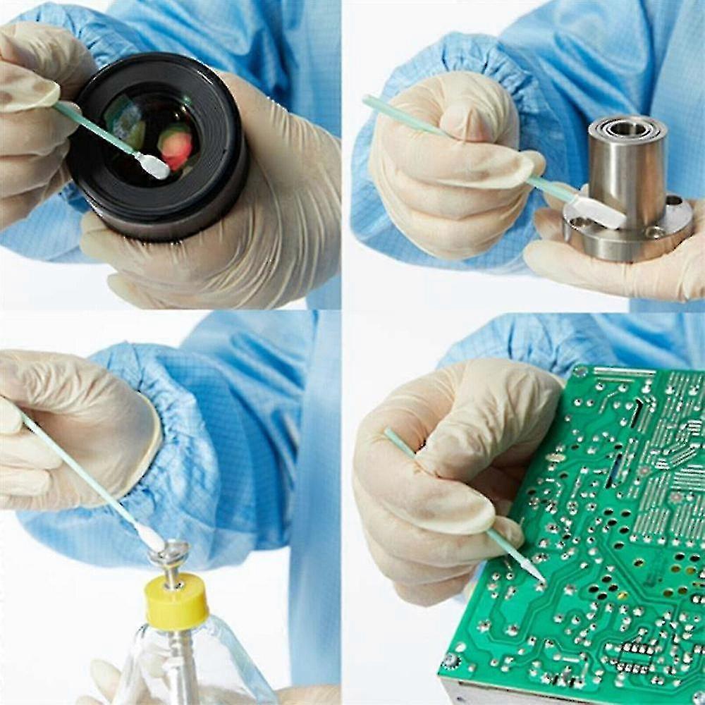 100pcs Cleaning Swabs Foam Tips Sponge Stick For Inkjet Printer Optical ...