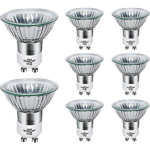 GU10 halogen lamp 50W dimmable, 220V GU10 halogen lamp 2 pins, 2800K ...