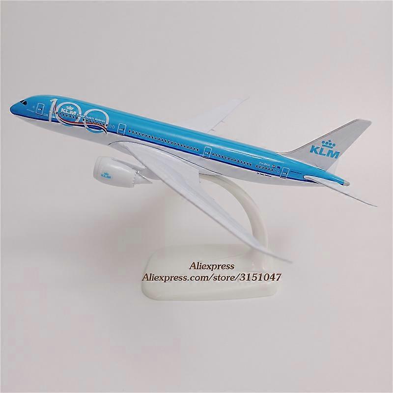 20cm Model Airplane Air Netherlands KLM 100 Airlines B787 Boeing 787-9 ...