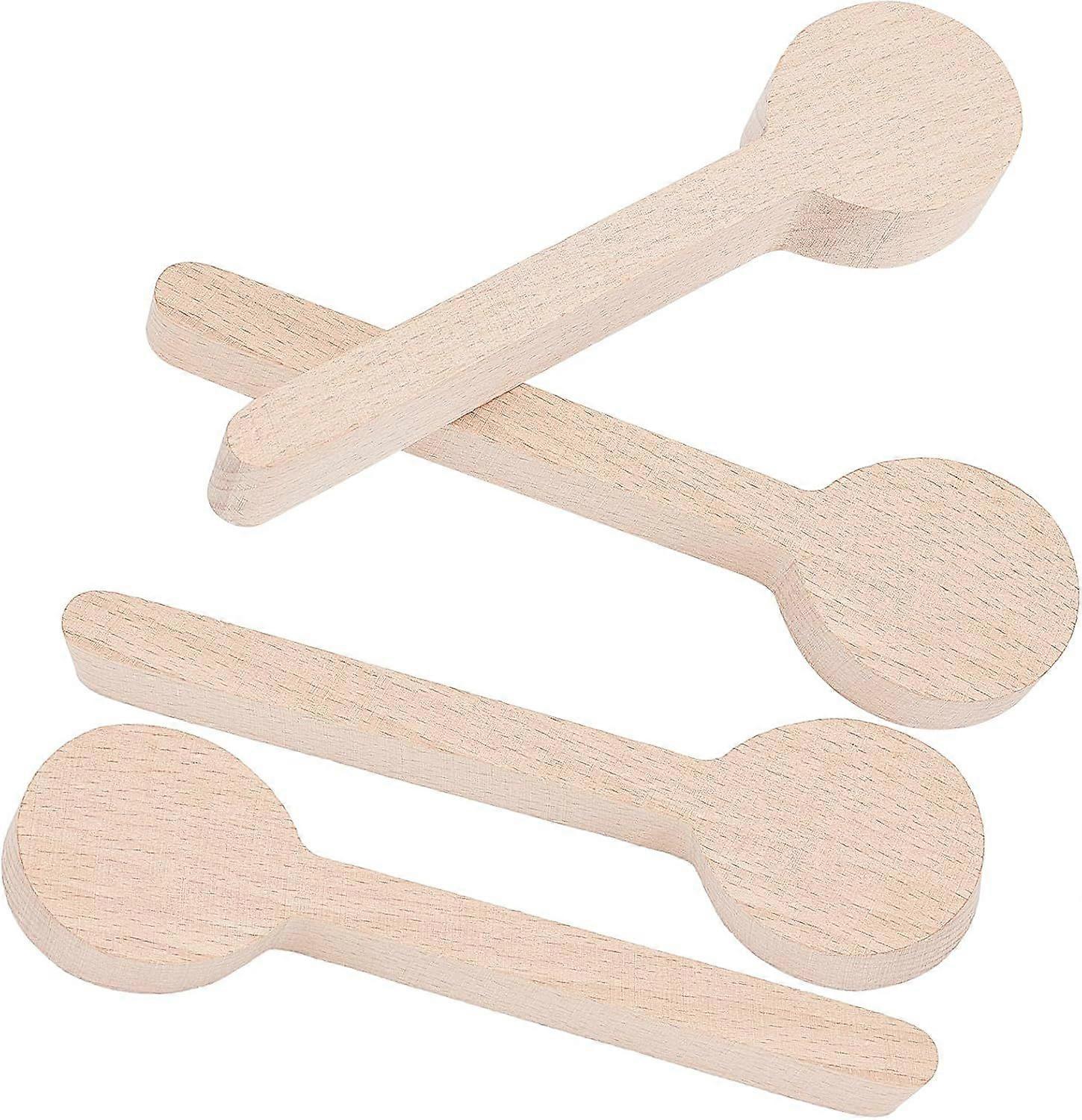 4PCS Wood Carving Spoon Blank Kit Beech Basswood Wood Spoon Unfinished ...