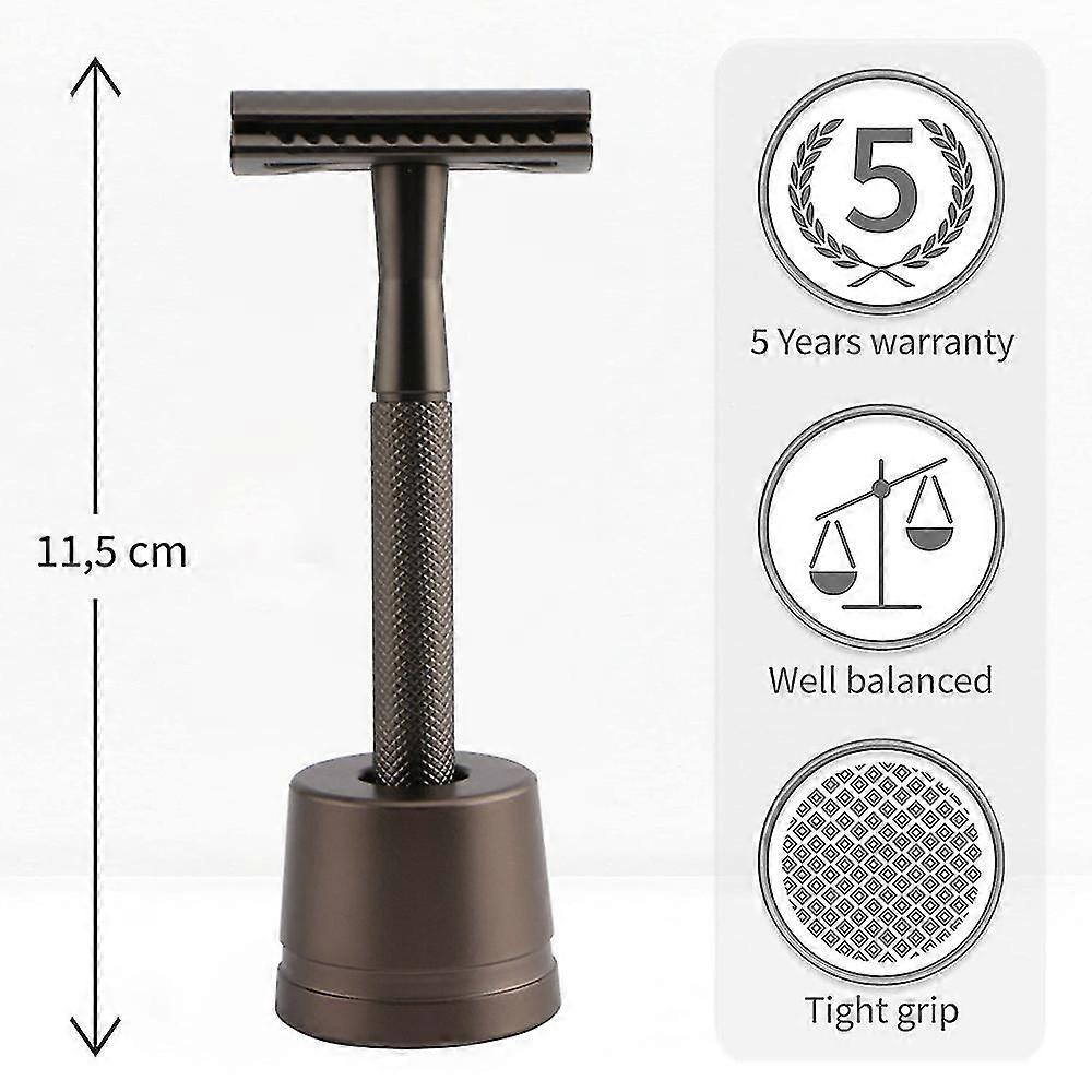 Old-fashioned Manual Razor Metal Safety Razor With Razor Stand Eco ...