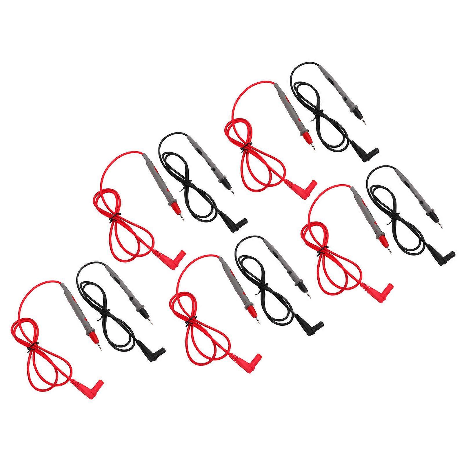 5pcs/set 1000V 10A Multi Meter Probe Wire Pen Anti Oxidation Ammeter ...