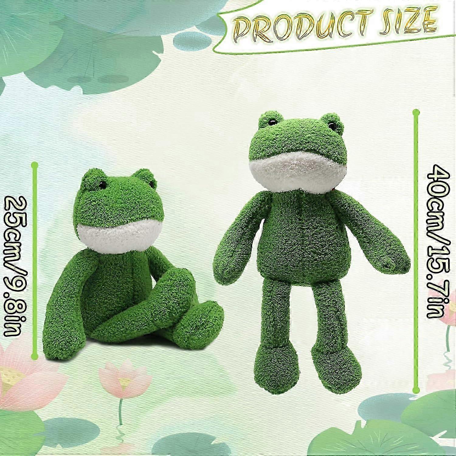 40cm Frog Plush Toy Cute Frog Stuffed Plushie Cuddly Toys Soft Long ...