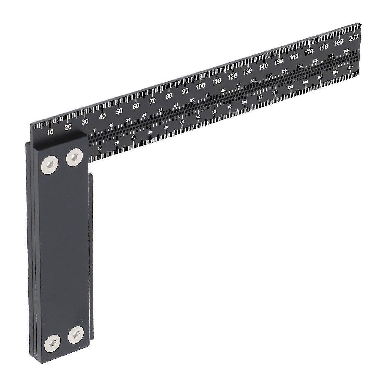 90 Degree Right Angle Clamp Square Aluminum Alloy L Ruler Woodworking ...