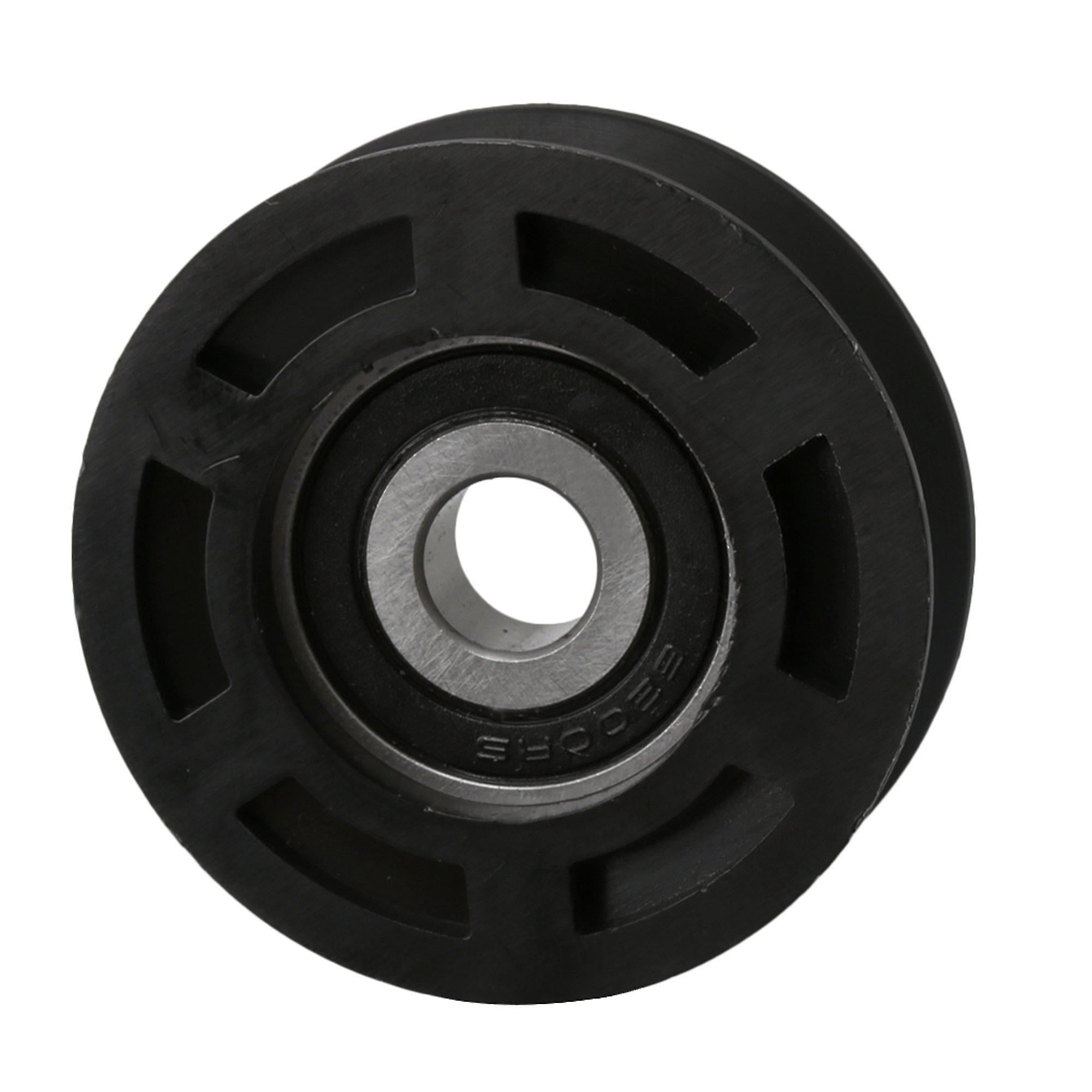 Black industrial heavy duty nylon groove bearing cable pulley 50x16mm ...