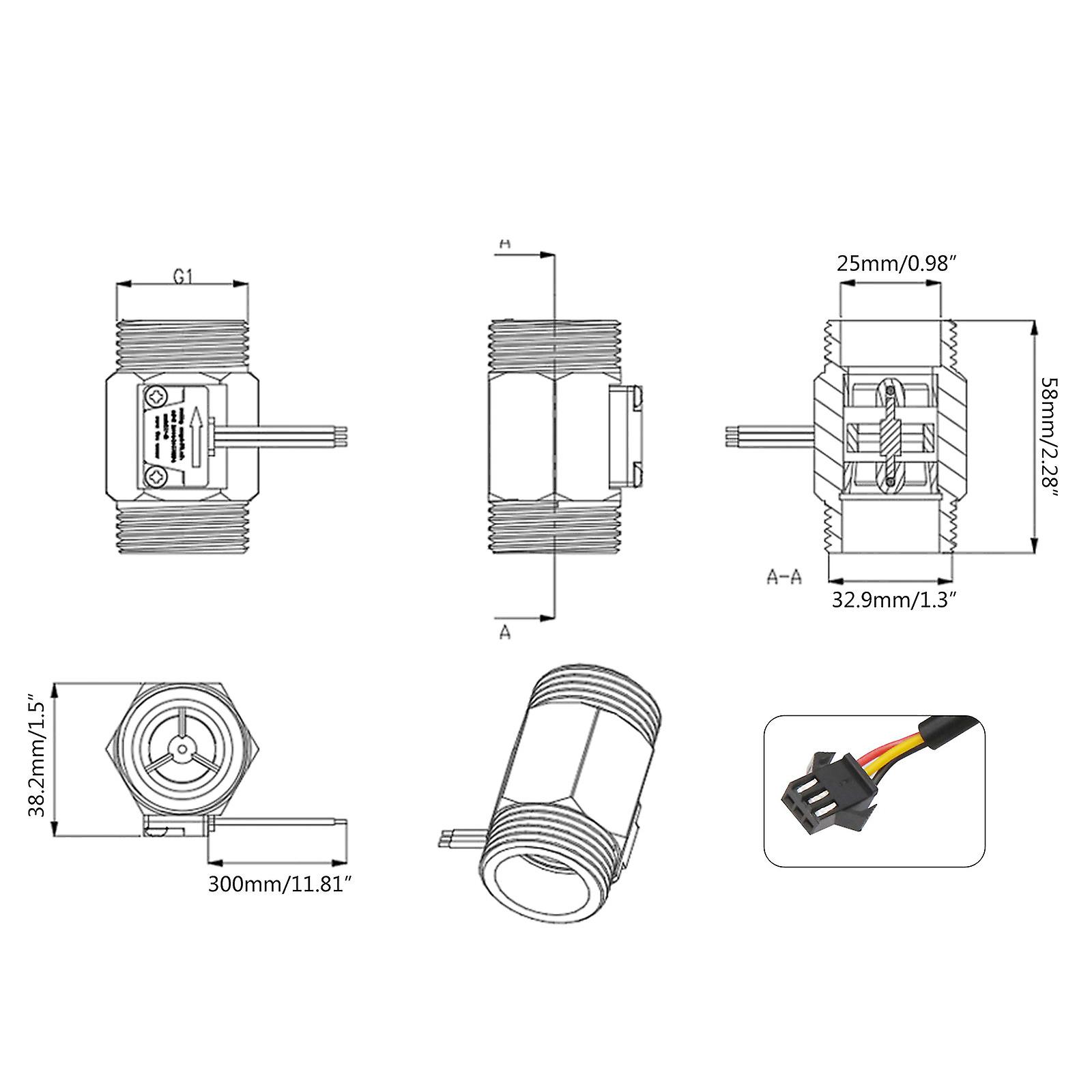 Water Flow Sensor Water Flow Switch For Water Heaters Water Flow 6280