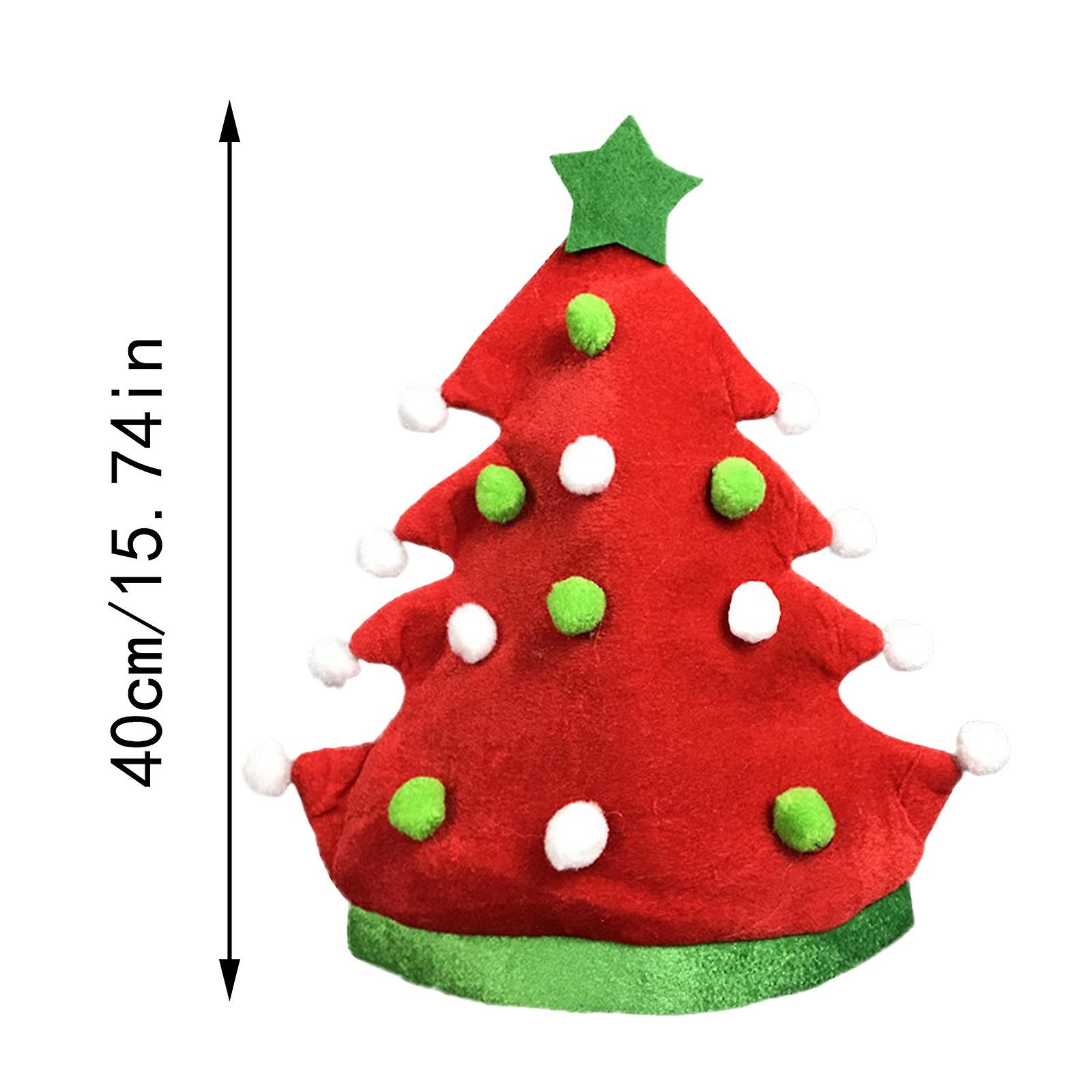 2023 Merry Christmas Hat Red Green Tree Caps Decoration Xmas New Year ...