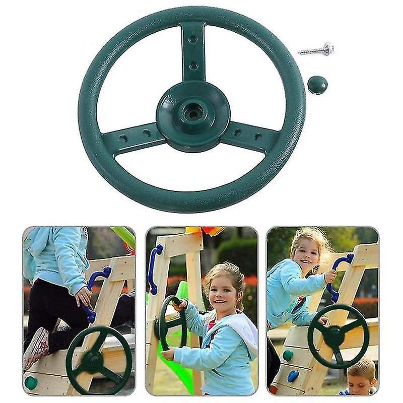Yellow Children's Small Steering Wheel For Use On Swings Playground ...