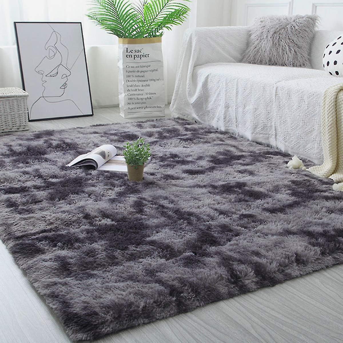 Soft Bedroom Rug Furry Living Room Carpet Decoration Living Room Non ...