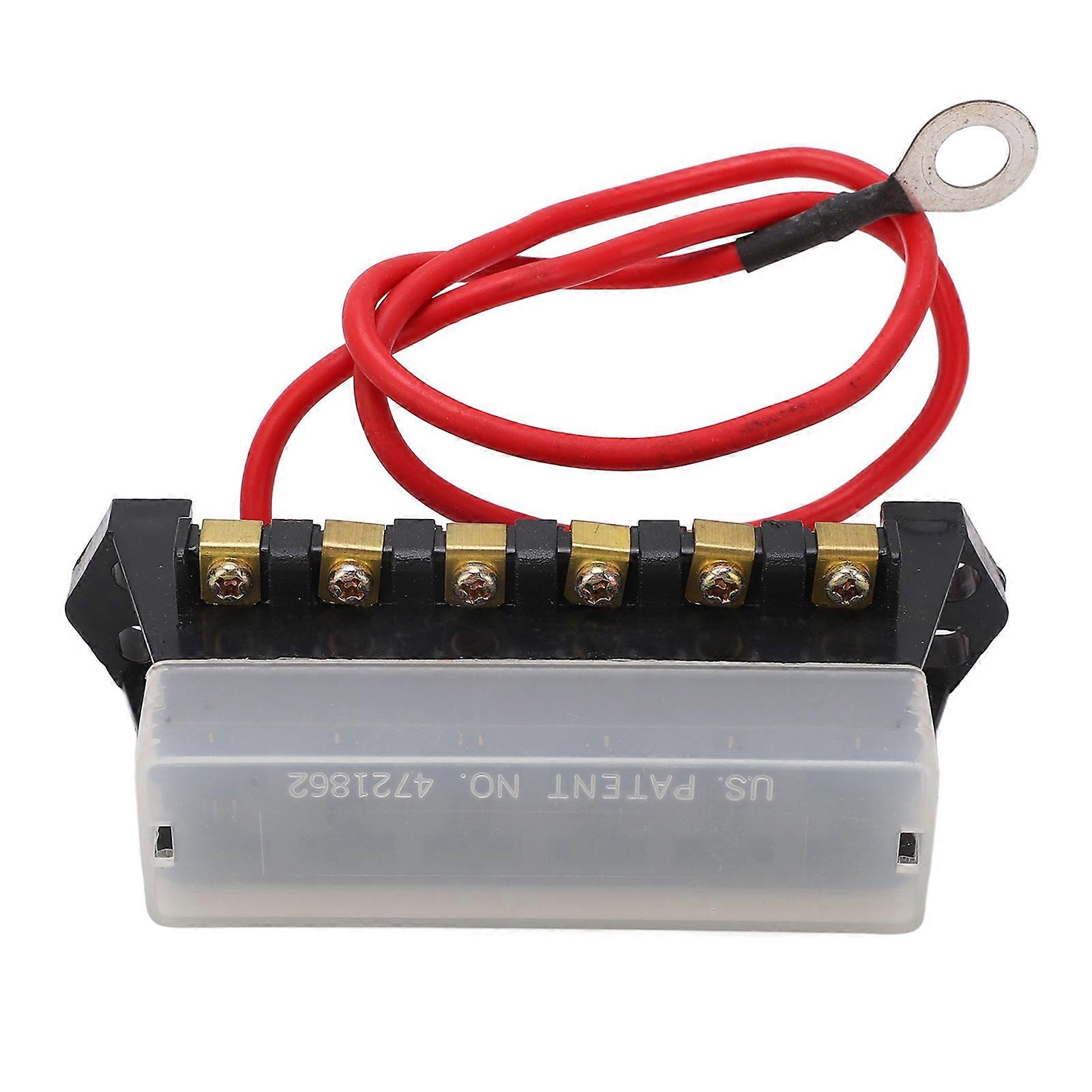 6 Way Fuse Box Blade Fuse Block for Automotive High Mechanical Strength ...